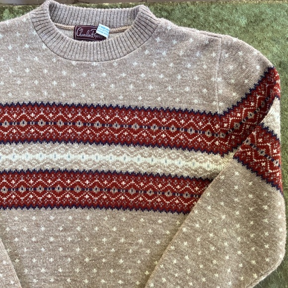 Vintage | Sweaters | Cottagecore Coffee Shop Vintage Striped Sweater ...